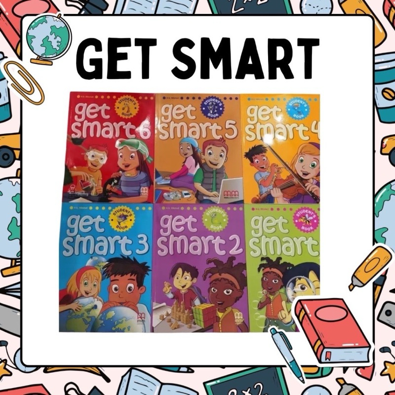 Get smart 1-6 แบบฝึกหัดภาษาอังกฤษ สำหรับเด็กประถม | Shopee Thailand