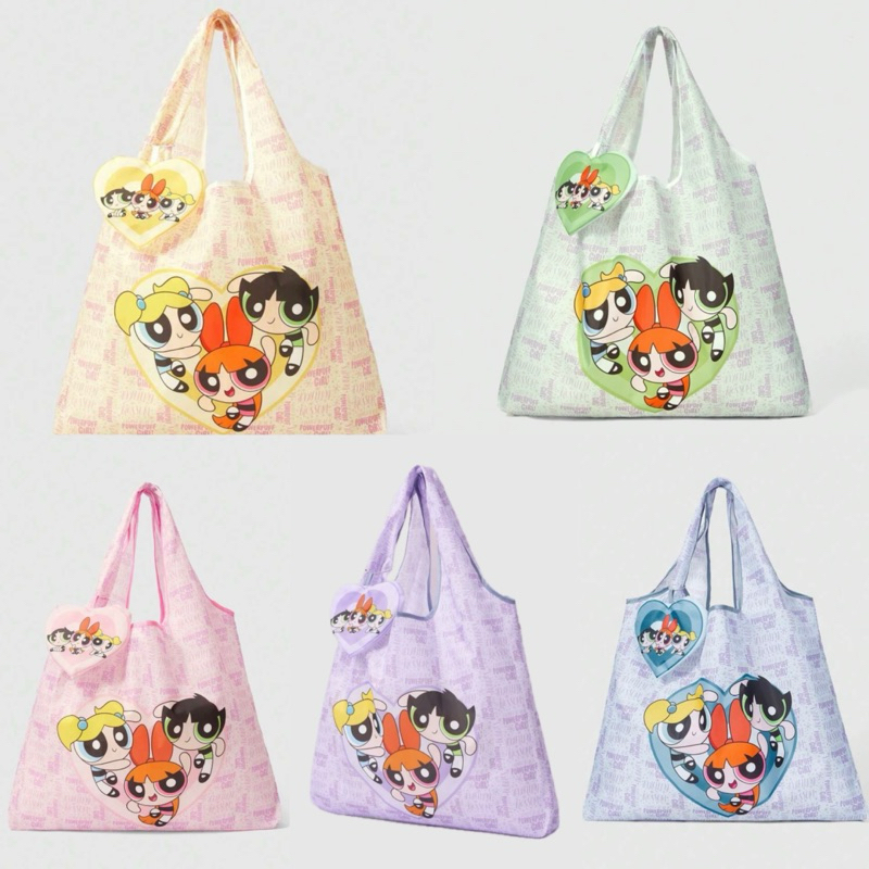 ถุงผ้าชอปปิ้ง พับได้ Powerpuff Girls | Shopee Thailand