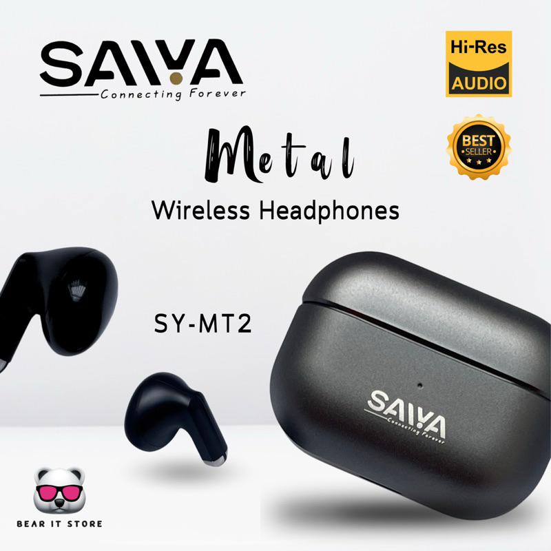 ใหม่ SAIYA หูฟังไร้สาย TWS รุ่น Metal SY-MT2 ดีไซน์สวย เสียงดี ตัดเสียงรบกวนได้ | Shopee Thailand