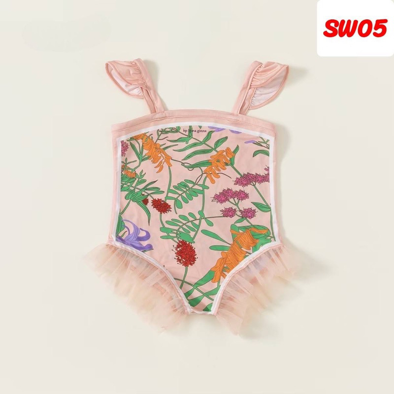 SW05-ชมพู ชุดว่ายน้ำ | Shopee Thailand