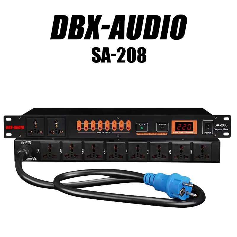 DBX-AUIDO SA-208/SA-218 professional 8+2 power sequencer 8 ช่องจ่ายไฟ ...