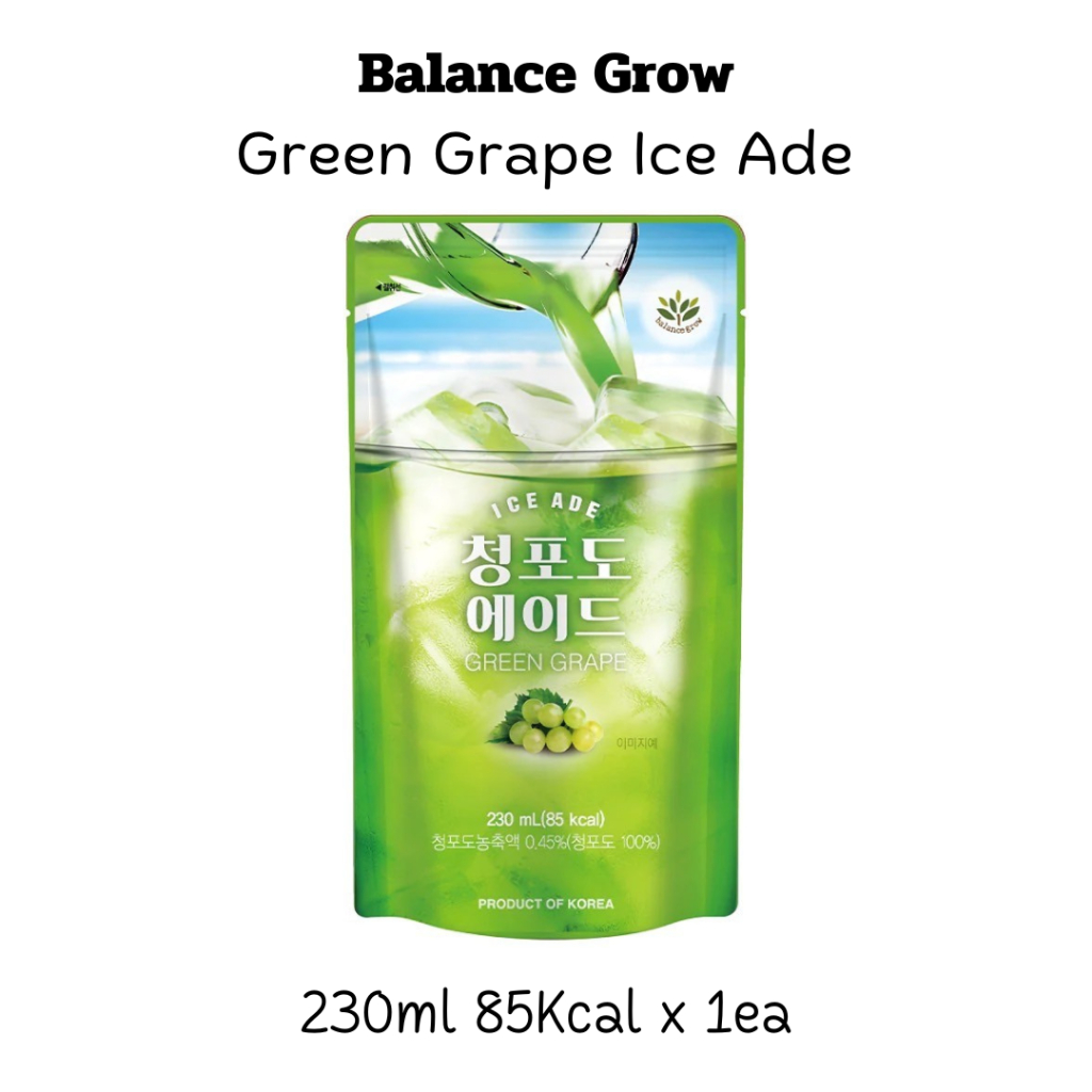 Balance Grow Green Grape Blue Lemon Peach Pomegranate Ice Ade 230ml น้ำ ...