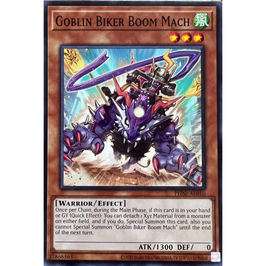 Yugioh Asia-Eng [PHNI-AE010] Goblin Biker Boom Mach (Common) การ์ดยูกิ ...