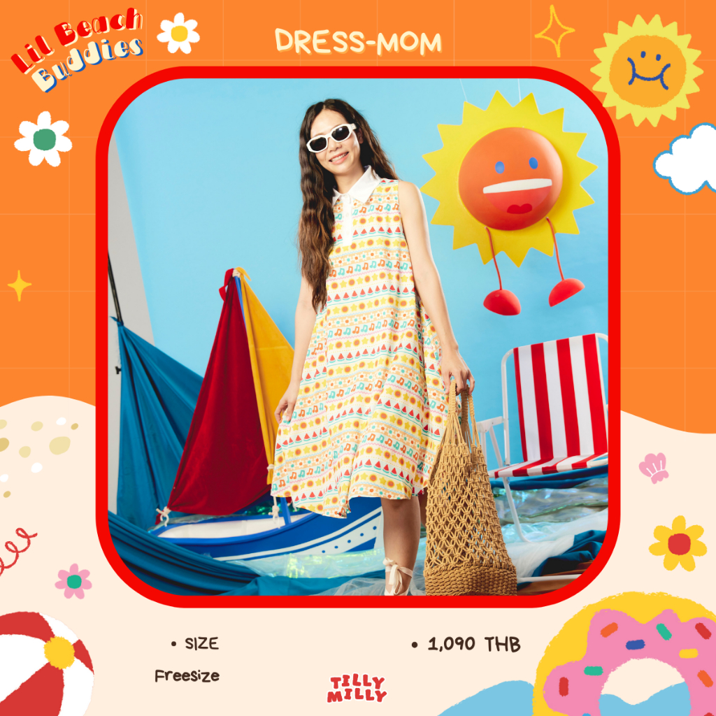 Tilly Milly ชุดเดรสผู้หญิง Dress-Mom - Lil Beach Buddies | Shopee Thailand
