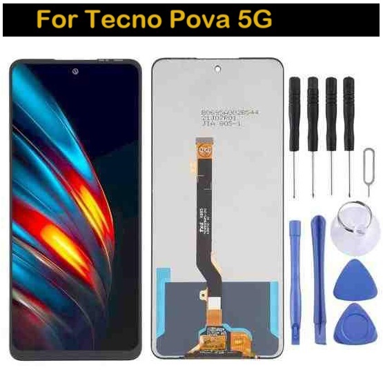 หน้าจอ LCD สำหรับ Tecno Pova 5/5G LE8 พร้อม Digitizer Full Assembly ...