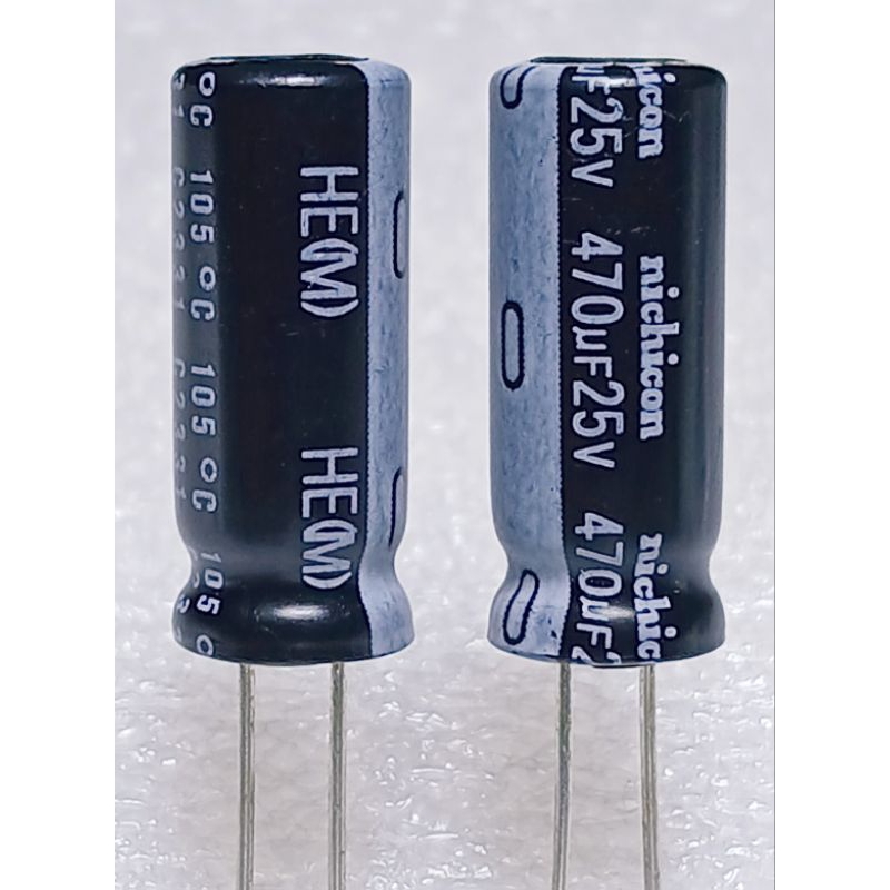 Nichicon HE 470uf 25v capacitor ตัวเก็บประจุ คาปาซิเตอร์ | Shopee Thailand