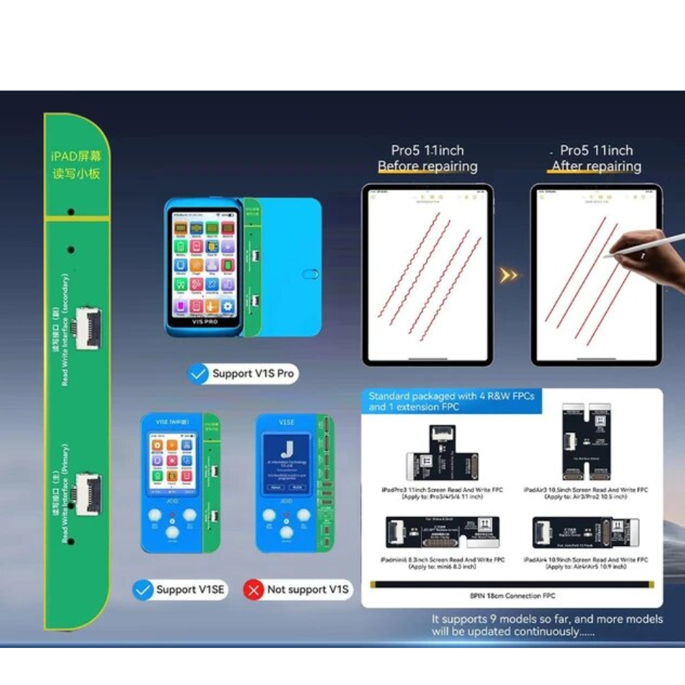 JC V1SE V1S PRO Screen Repair Adaptor อ่านเขียนหน้าจอ สำหรับช่างซ่อม ...
