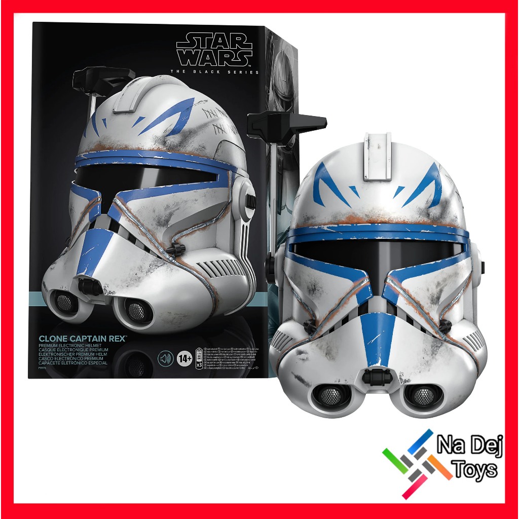 Star Wars The Black Series Clone Captain Rex Helmet 1/1 Scale สตาร์ ...