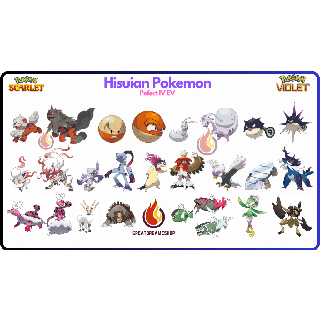 Pokemon Scarlet and Violet Hisuian Form Pokemon | Shopee Thailand