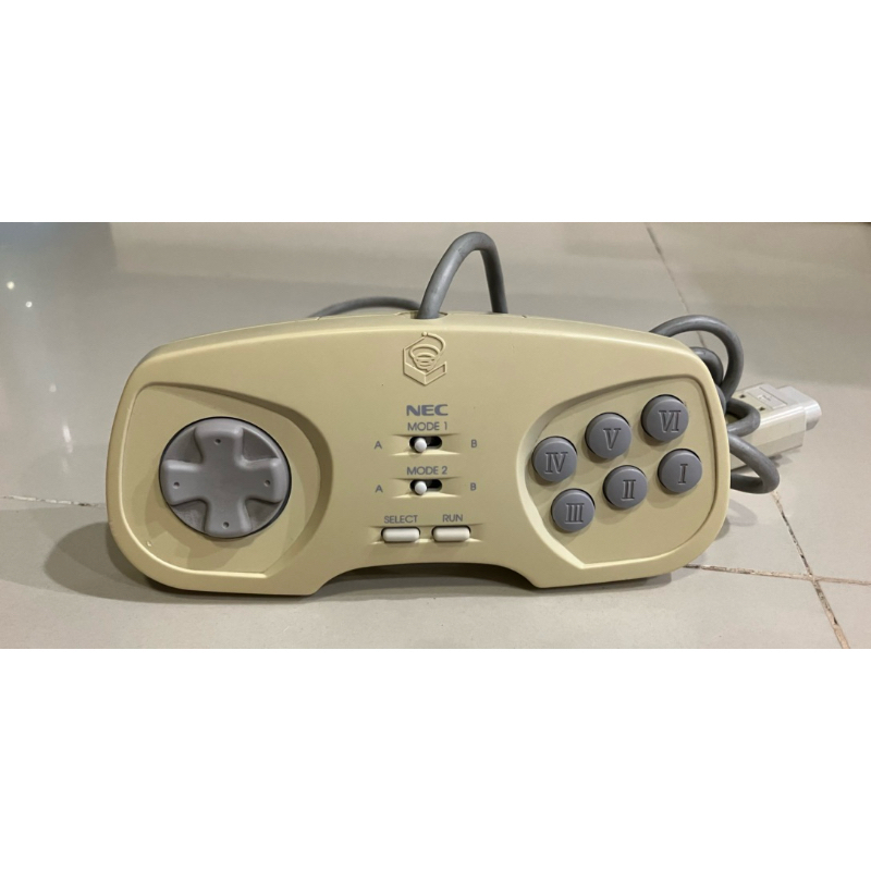 NEC PC-FX -- FX-PAD Controller only - สินค้าแท้ (JPN) ตัวจอยออกเหลืองหน่อย แต่ไม่มีแตกหักชำรุด ...