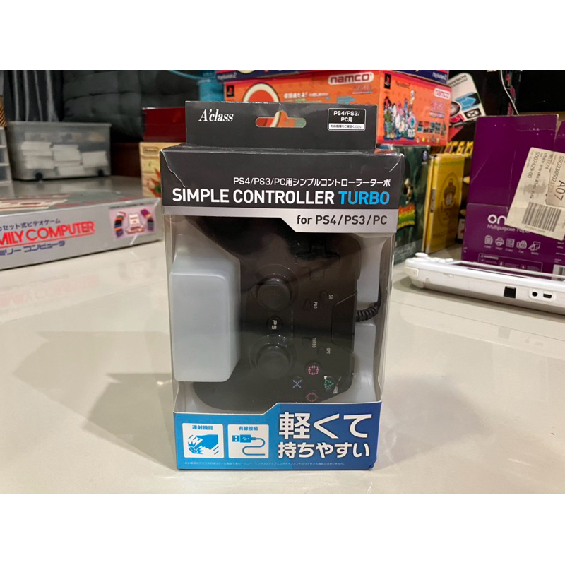 A'cross Simple controller turbo for PS4/PS3/PC 3m Cable กล่องฉีกขาด ...