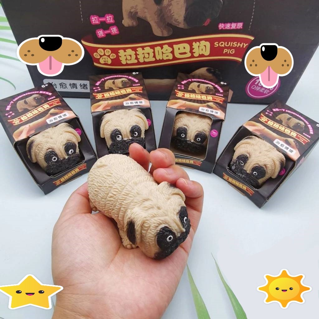 หมายืด Pulling Pug ทรายยืด องเล่นคลายเครียด | Shopee Thailand