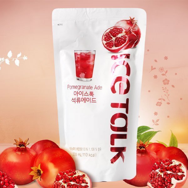 น้ำถุงเกาหลี Ice Talk pomegranate ade 230ml เครื่อมดื่มไอซ์ ทอล์ค 아이스 톡 ...