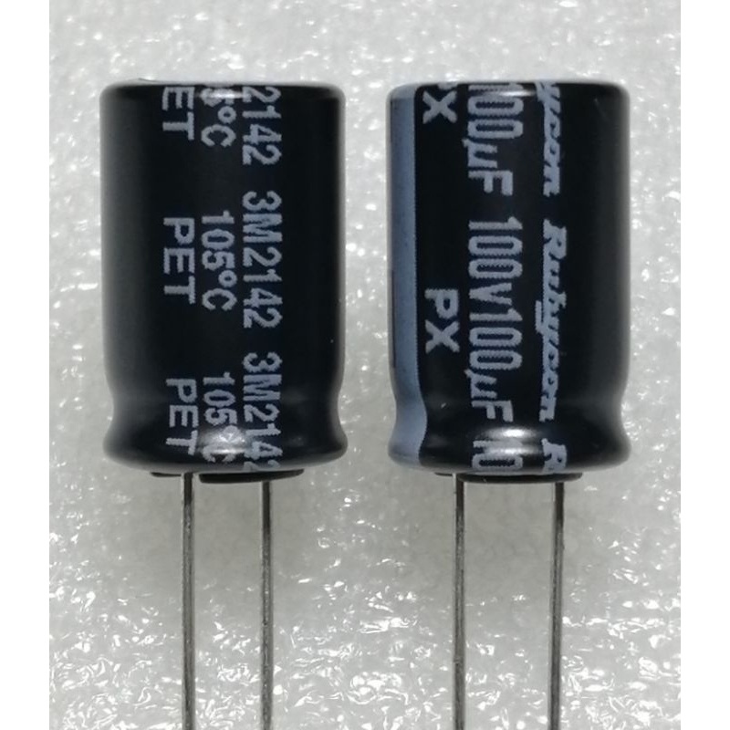 Rubycon PX 100uf 100v capacitor คาปาซิเตอร์ ตัวเก็บประจุ capacitor ...