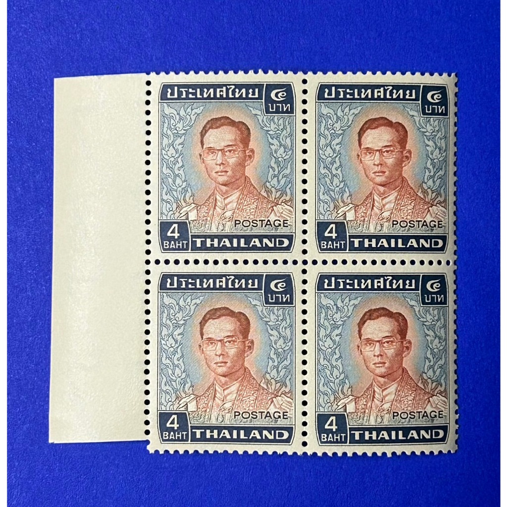ST155-แสตมป์พระรูป ร.9 ชุดที่ 5 ชนิดราคา 4 บาท จำนวน 4 ดวง | Shopee ...