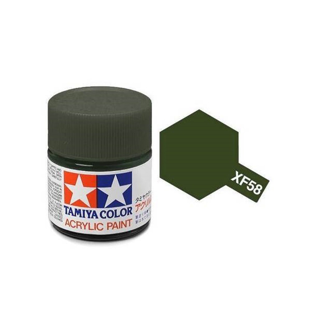 Tamiya Acrylic Paint XF-58 (Olive Green) | Shopee Thailand