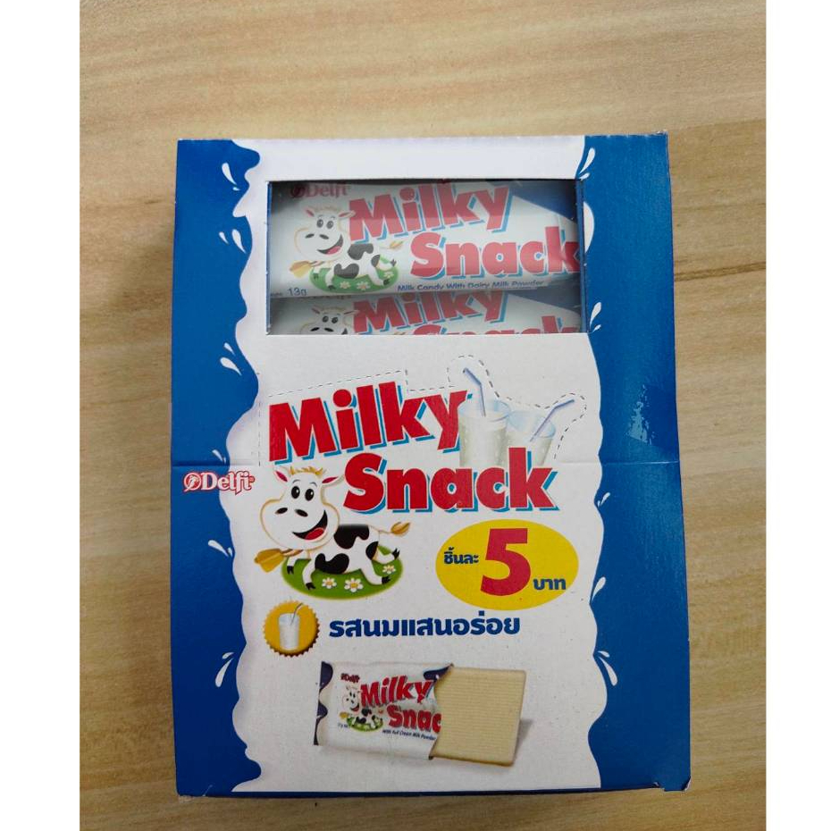 มิลค์กี้ สแนค ช็อคโกแลต รสนม 13 กรัม x 12 ชิ้น milky snack | Shopee ...