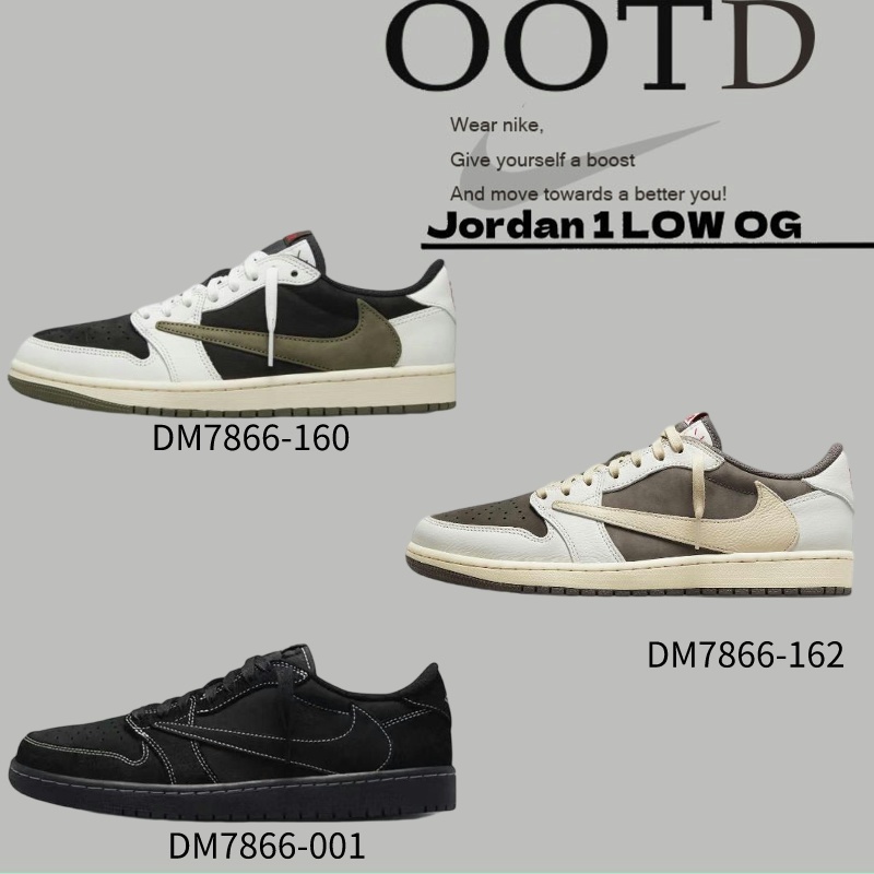 ของแท้100% Travis Scott x Nike Air Jordan 1 LOW DZ4137-106 DM7866-162 ...
