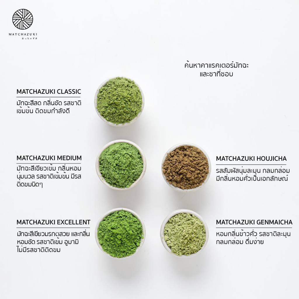 MATCHAZUKI ผงชาเขียวมัทฉะพรีเมี่ยมจากญี่ปุ่น | เกรด Excellent | ขนาด ...