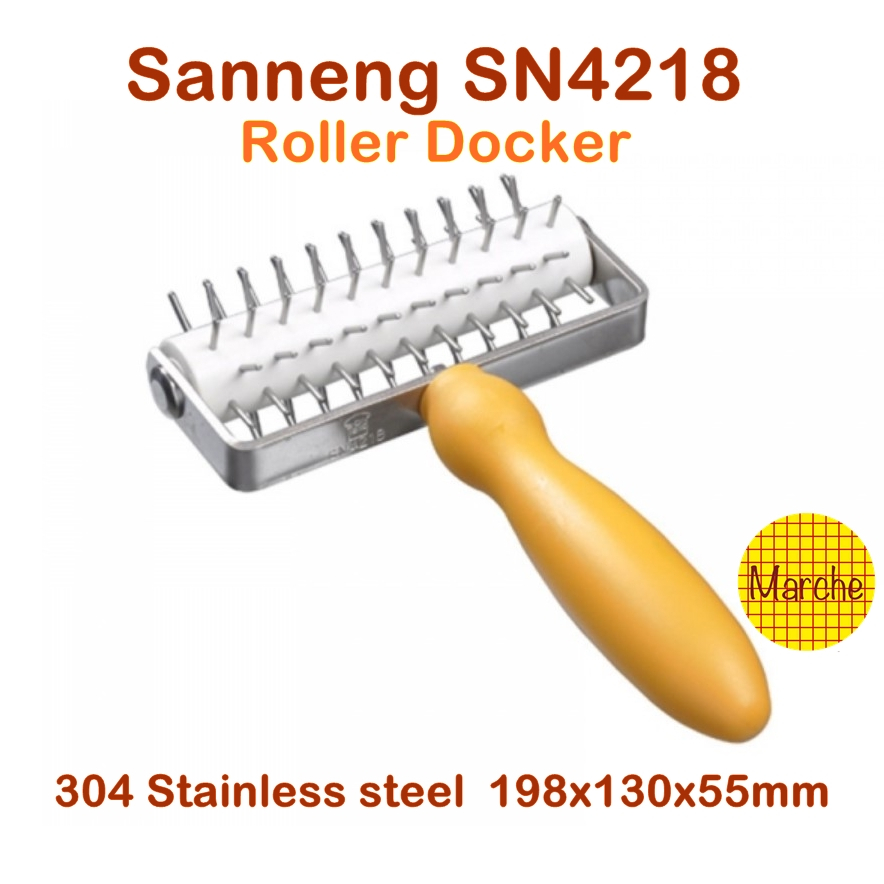 Sanneng SN4218 Roller Docker อุปกรณ์กลิ้งแป้งพิซซ่า กลิ้งแป้งขนมปังให้เป็นรู | Shopee Thailand