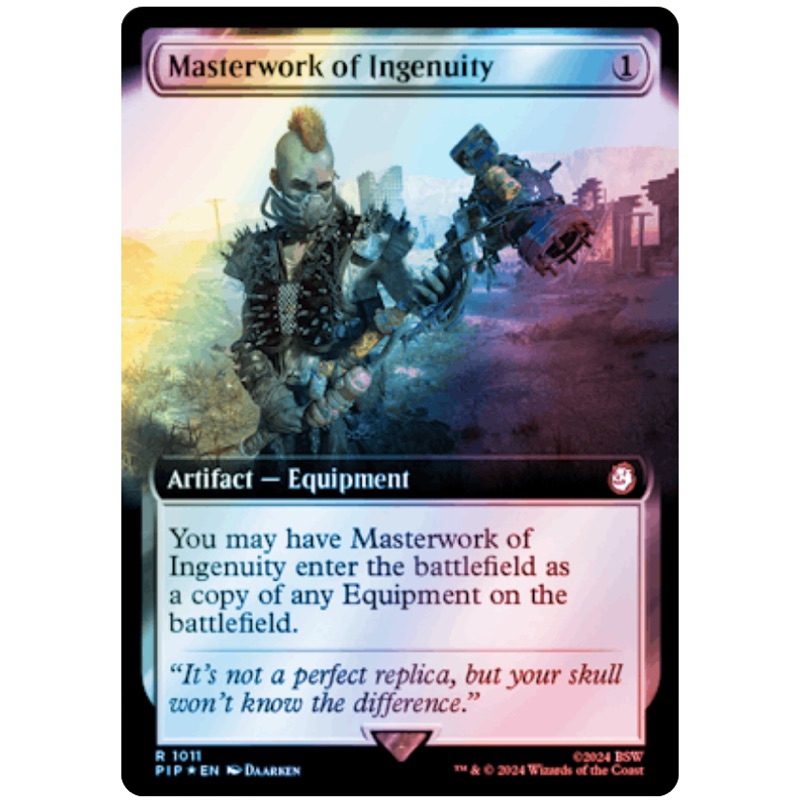 Universes Beyond: Fallout Variants Foil: Masterwork of Ingenuity (1011 ... Universes Beyond: Fallout Variants Foil: Masterwork of Ingenuity (1011 ...