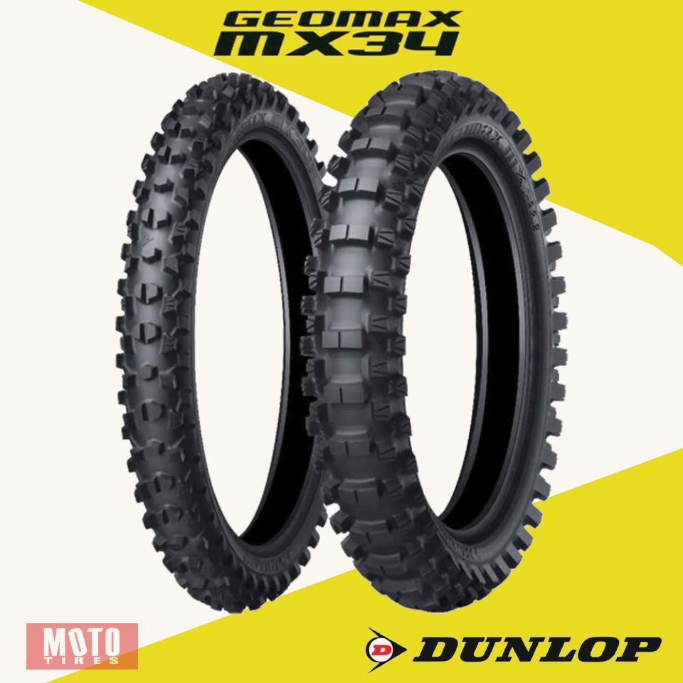 [NEW] ยางวิบาก Dunlop Geomax MX34 (Medium-Soft) | Shopee Thailand