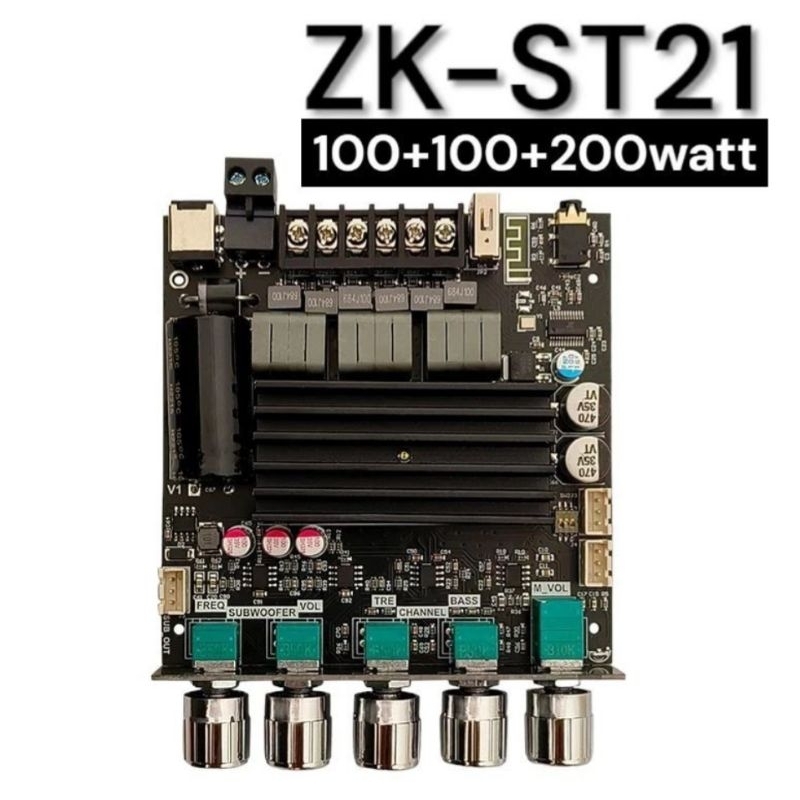 ZK-ST21 ของแท้ ขับซับวอยซ์คู่โหลด 2โอมได้ 200W+100W+100W เสียงดี เบสเป็นลูกดีมาก | Shopee Thailand