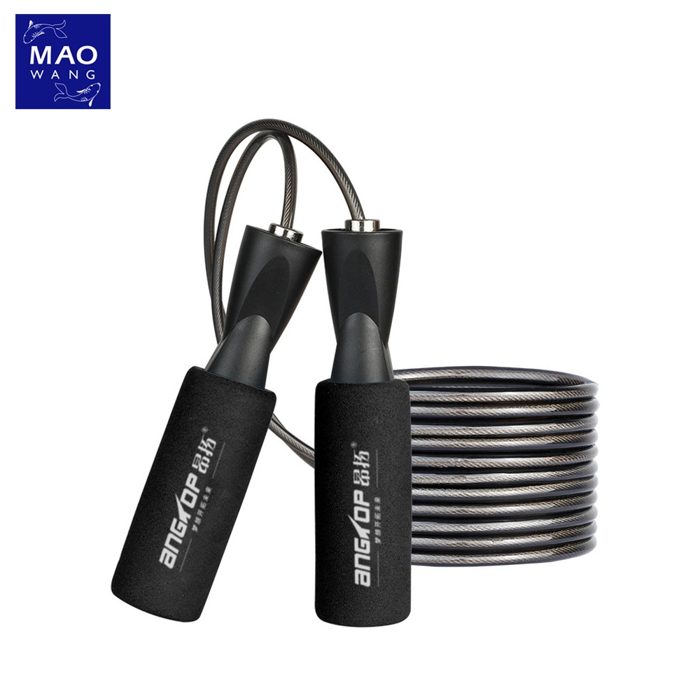 MAO อุปกรณ์ฟิตเนส workout jump rope เชือกกระโดด สายลวดเหล็ก ปรับความยาว ...