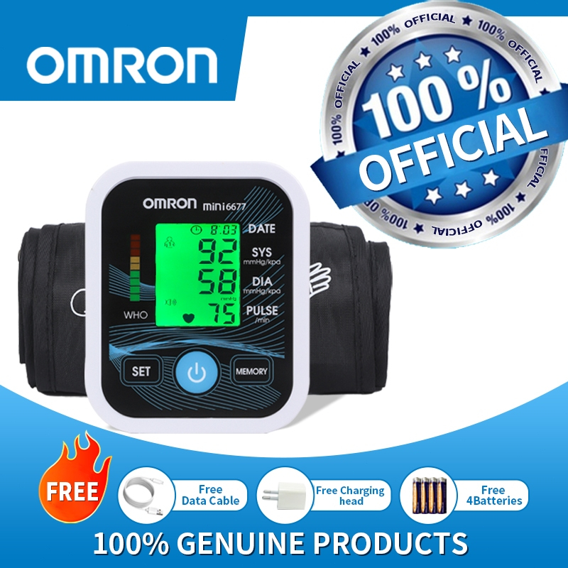 [อย่างเป็นทางการ] OMRON เครื่องวัดความดัน บริเวณต้นแขน จอ LCD ที่วัด ...