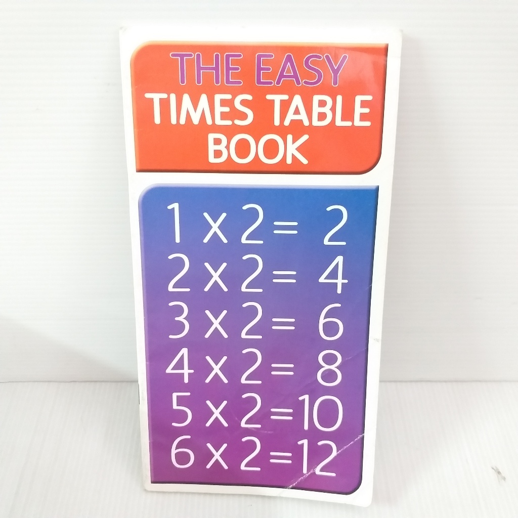 Time Table Book หนังสือสูตรคูณ มือสองจากอังกฤษ ปกอ่อน | Shopee Thailand