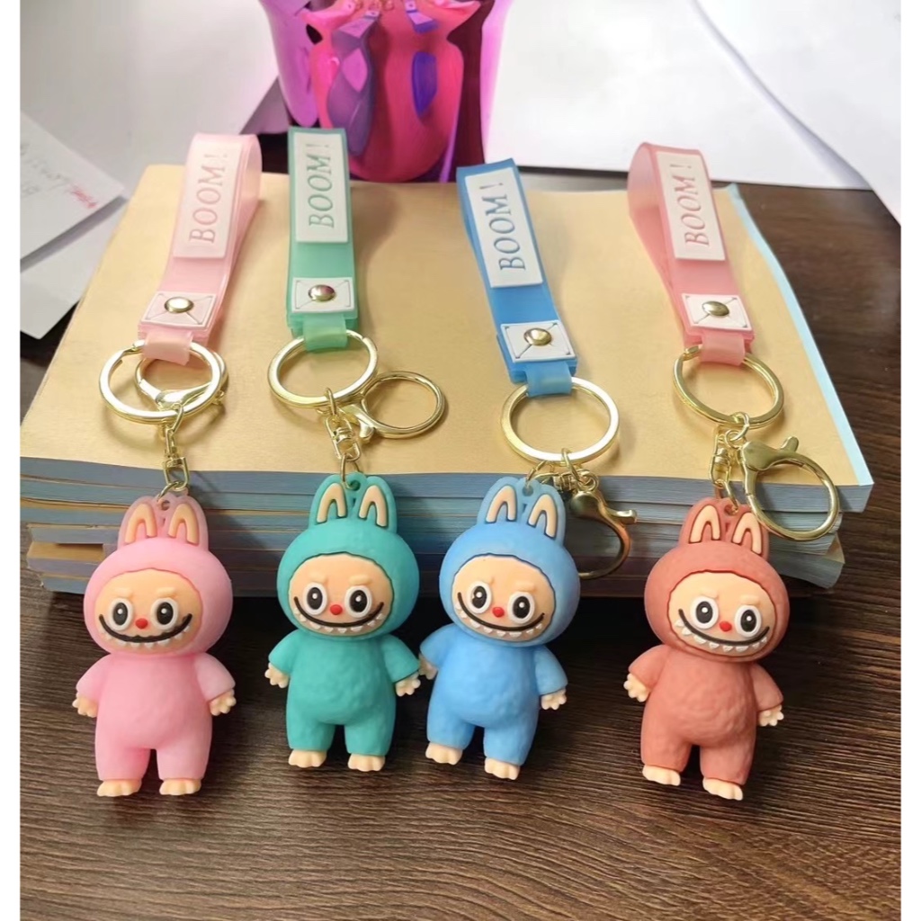 Labubu พวงกุญแจ จี้ตุ๊กตาลาบูบู PVC กันสูญหายน่ารัก ขนาดเล็ก สําหรับ ...
