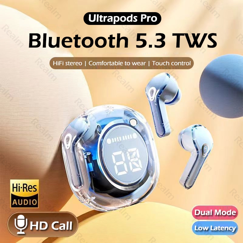 Ultrapods Pro TWS หูฟังบลูทูธพร้อมไมโครโฟนสมาร์ทไร้สายหูฟังกีฬาชุดหูฟัง ...