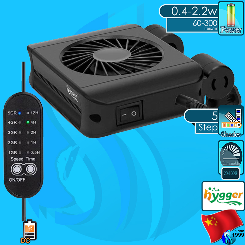 Hygger Cooling Fan 1/2/3 ใบพัด HG-051 พัดลมตู้ปลา Aquarium Fan พัดลม DC ...