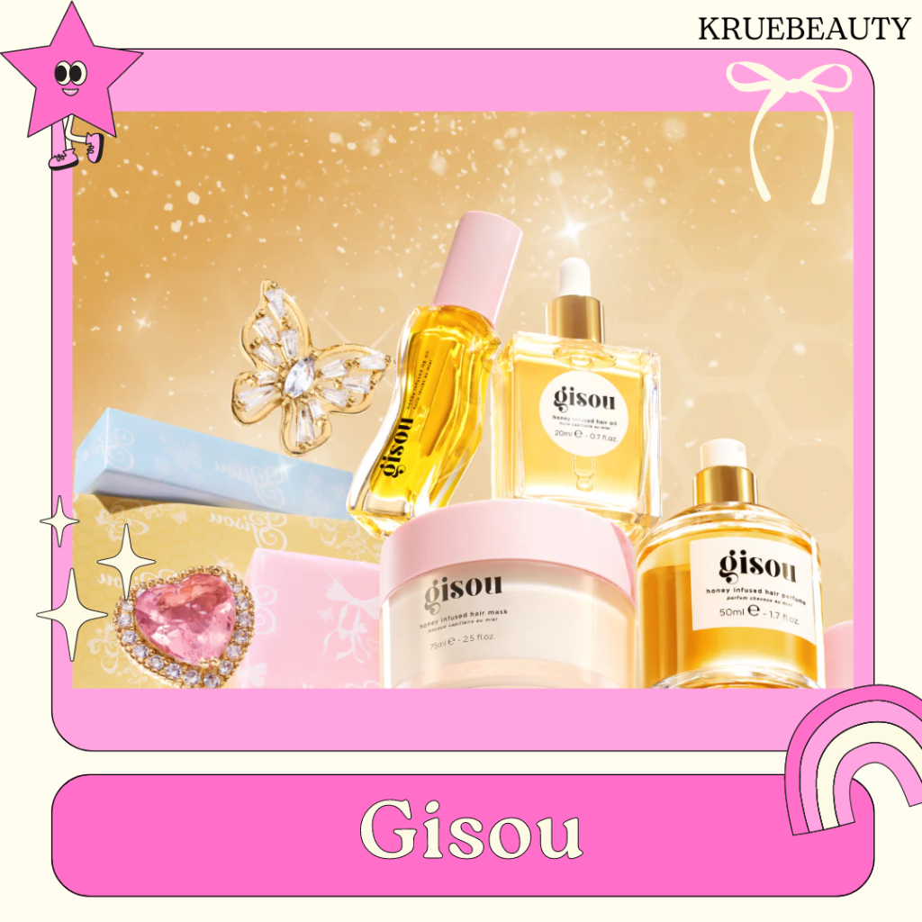 Gisou Honey Infused Lip Oil, Hair Perfume, Hair Oil, Hair Set ของเข้า ...