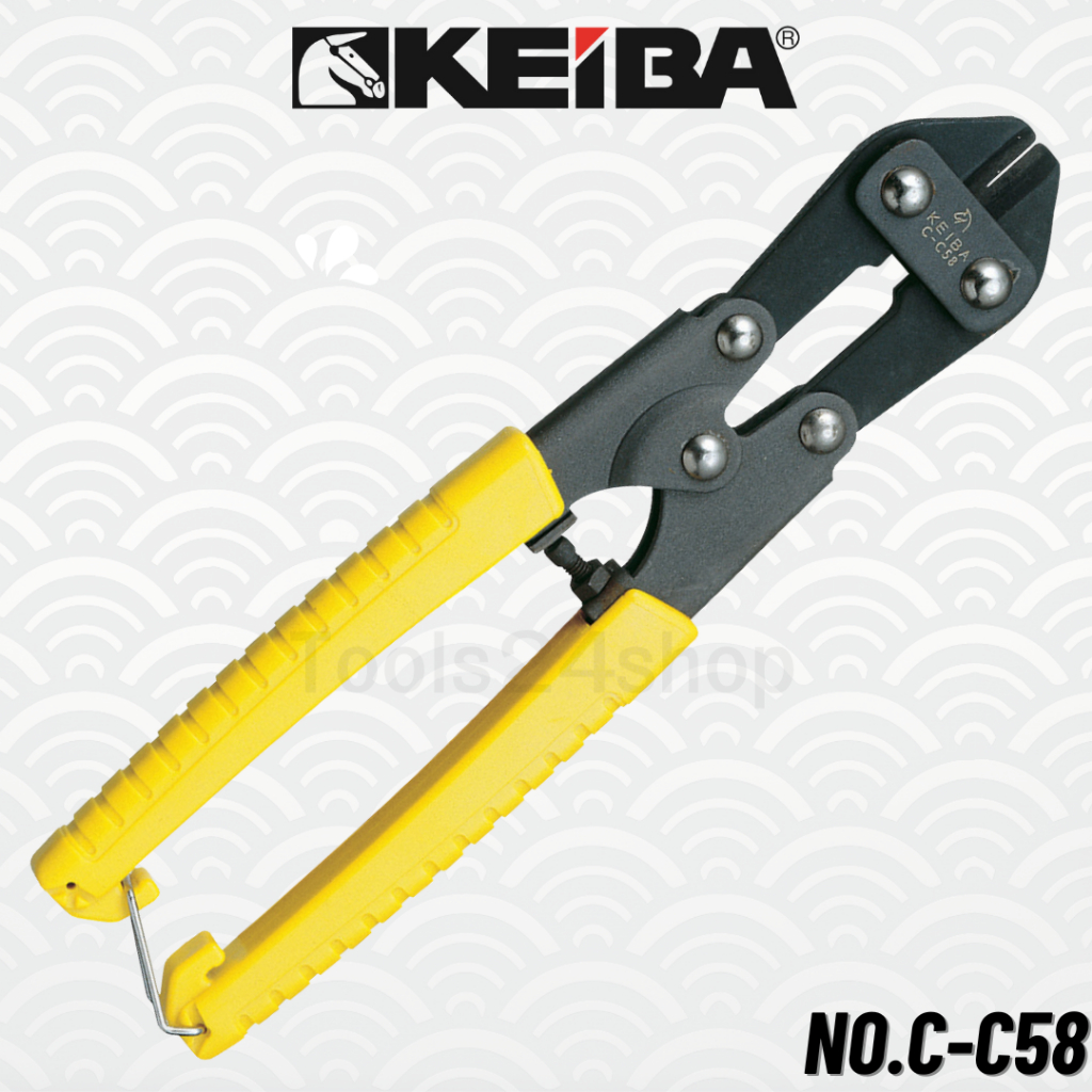 KEIBA กรรไกรตัดเหล็กเส้น มินิ ปากตรงหุ้มด้าม ขนาด 8" No.C-C58 | Shopee Thailand