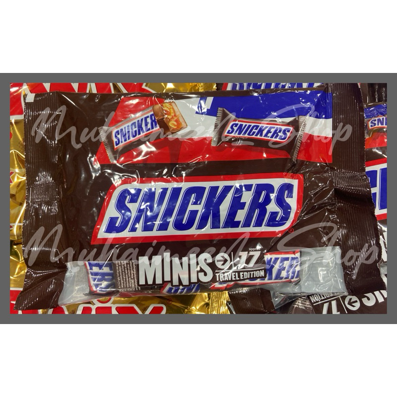 ช๊อกโกแลต Snickers minis 1 ถุง มี 17 ชิ้น | Shopee Thailand