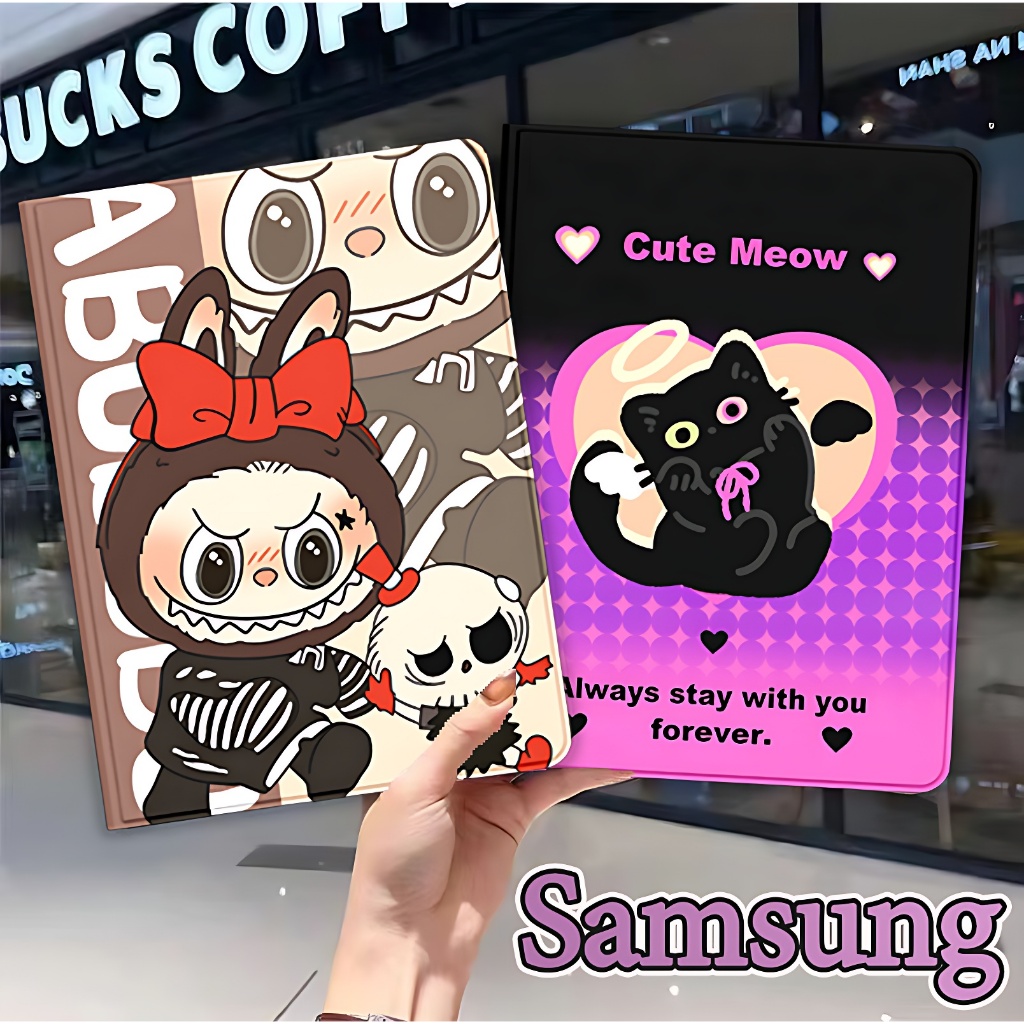 เคสฝาพับ Samsung Tab case S7 S8 S9 S7FE S9FE S9FE+ S6 A8 A9 A9+ S7+ S8 ...