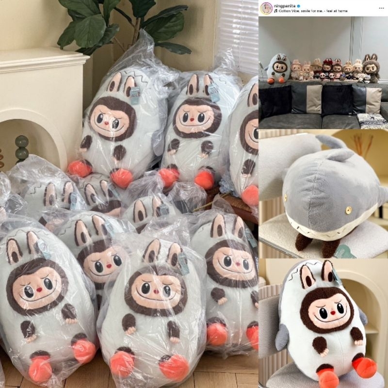 Labubu shark pillow - ตุ๊กตาลาบูบู่ the monster ของแท้ 100% ใหม่ ไม่แกะ ...