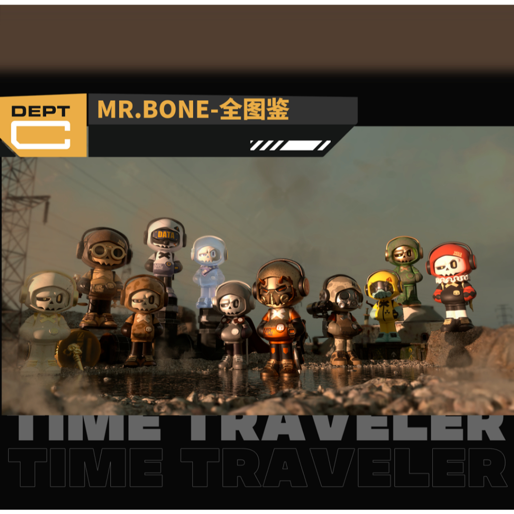 [ยกบล็อก **พร้อมส่งจากกรุงเทพ**] Mr.Bone mini - Time Travel Series ของขวัญ กล่องสุ่มโมเดล ของตก ...