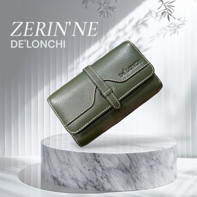 De'Lonchi กระเป๋าหนังแท้ ใบกลาง ดีไซด์ หน้าเข็มขัด ใส่แบงค์ตามมยาว ใส่ ...