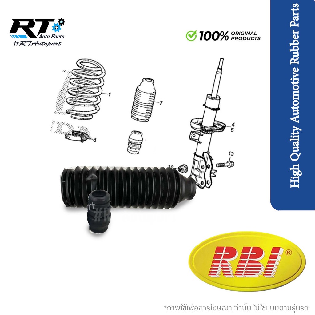 RBI ชุดกันกระแทกโช้คหน้า Honda City GM2 Jazz GE ปี09-13 ฺBrio Amaze ...