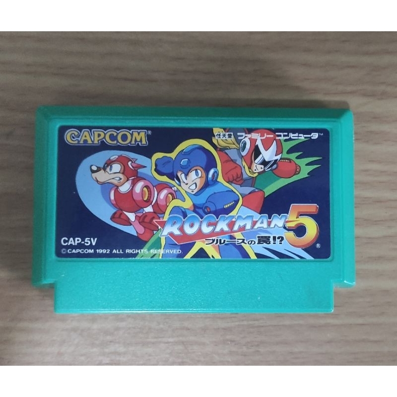 ตลับเกม Rockman 5 แฟมิคอม ตลับแท้มือ2 ตลับสวย | Shopee Thailand