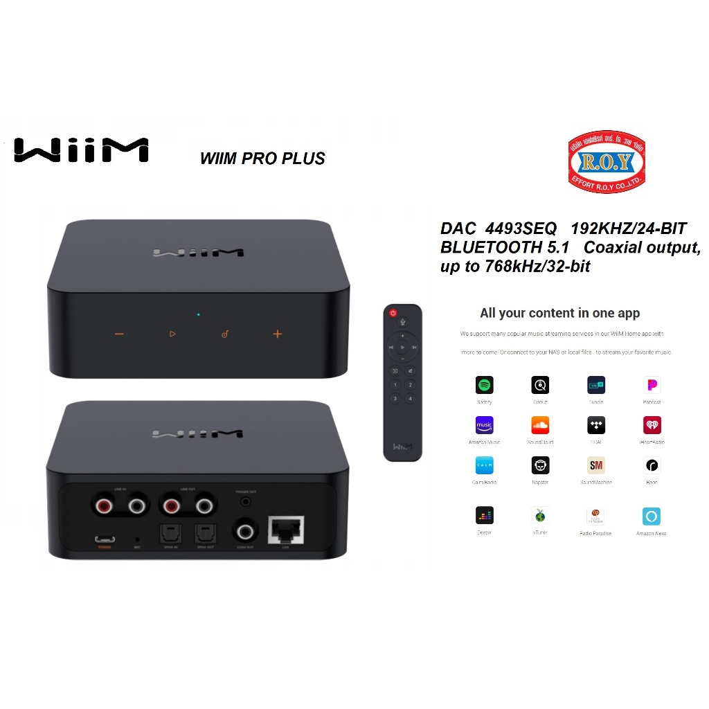 Wiim Pro Plus DAC Streamer DAC AKM 4493SEQ 24bit / 192kHz | Shopee Thailand