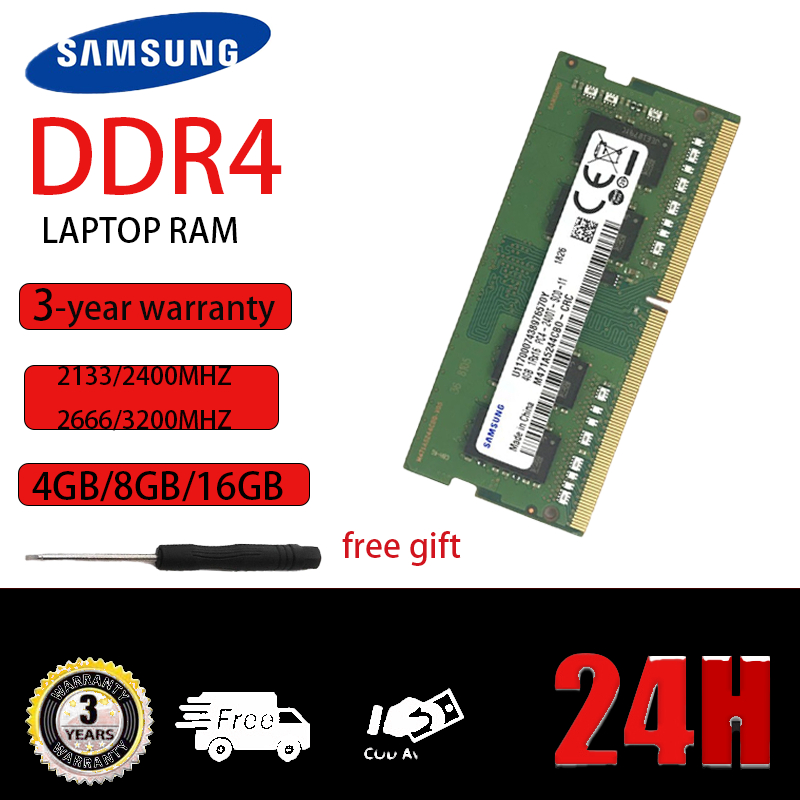 หน่วยความจำแล็ปท็อป Samsung DDR4 4GB 8GB 16GB 2133MHZ 2400MHZ 2666MHZ ...