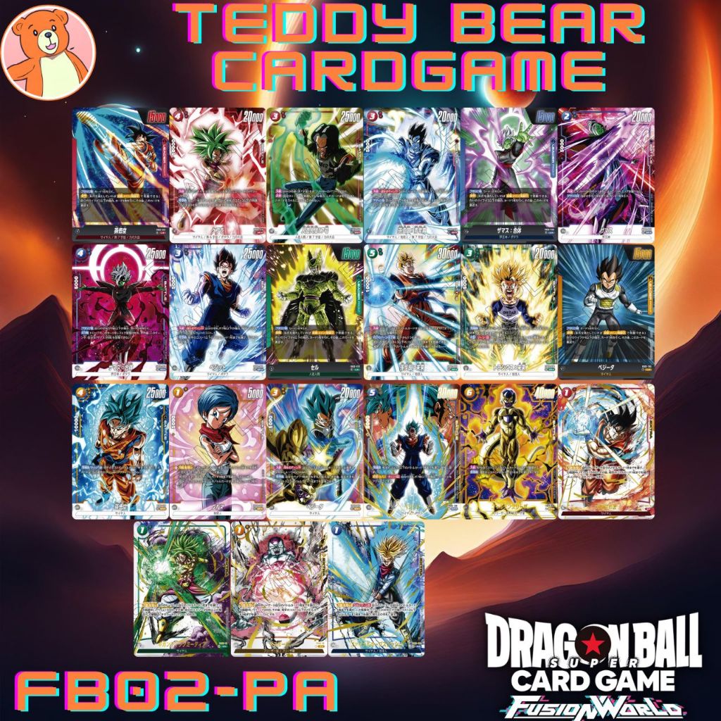 Dragon Ball Card Game Fusion World FB02:Blazing Aura Single Card (PA★) | Shopee Thailand