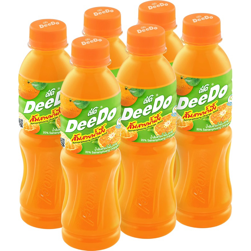 Deedo น้ำผลไม้ 20% 200 ml. (แบบยกลัง 48 ขวด/ลัง ) | Shopee Thailand