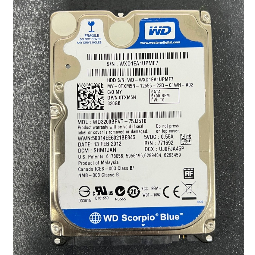 HDD 2.5" 320GB WD BLUE มือสอง | Shopee Thailand