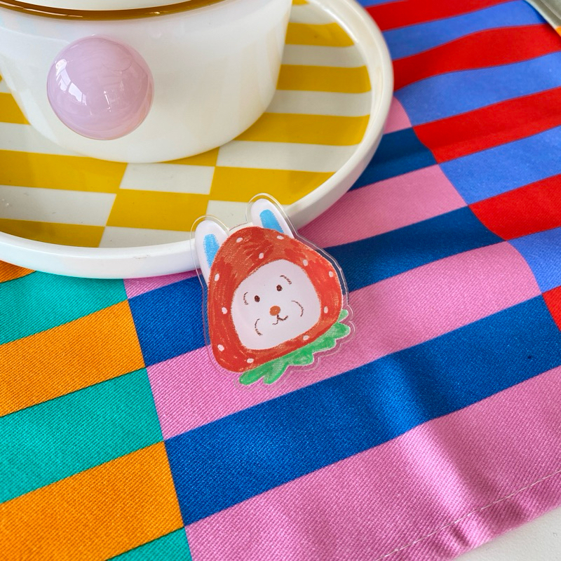 Bunny strawberry griptok | Shopee Thailand