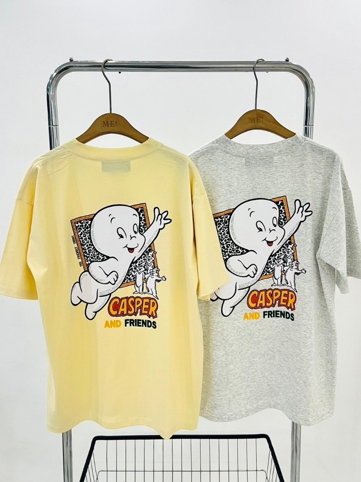 เสื้อยืดโอเวอร์ไซส์ลายผีน้อยแคสเปอร์ ป้าย CALL ME AGAIN | Shopee Thailand