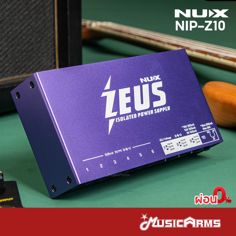 NUX NIP-Z10 พาวเวอร์ซัพพลาย Guitar Pedal Power Supply ตัวจ่ายไฟเอฟเฟค ...